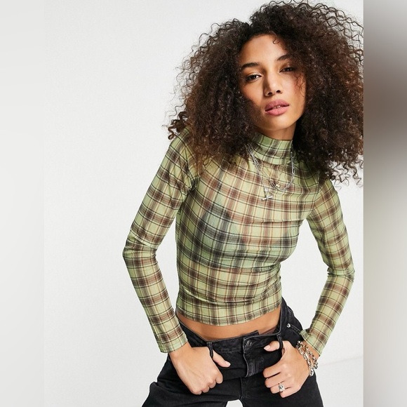 emory park | Tops | Emory Park High Neck Shrunken Long Sleeve Top In ...